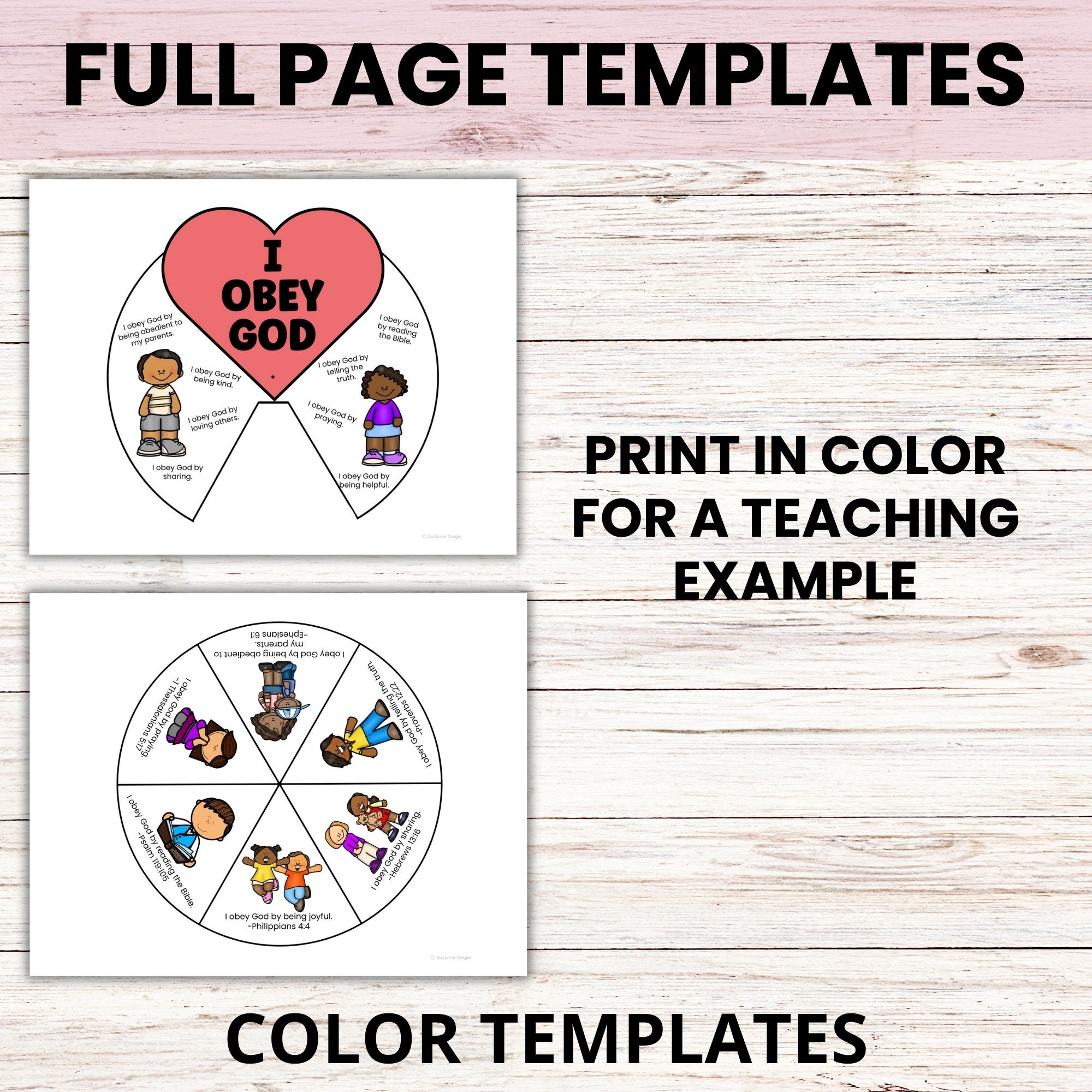 I Obey God Bible Wheel Craft Lesson, Obey God Bible Lesson Craft for ...