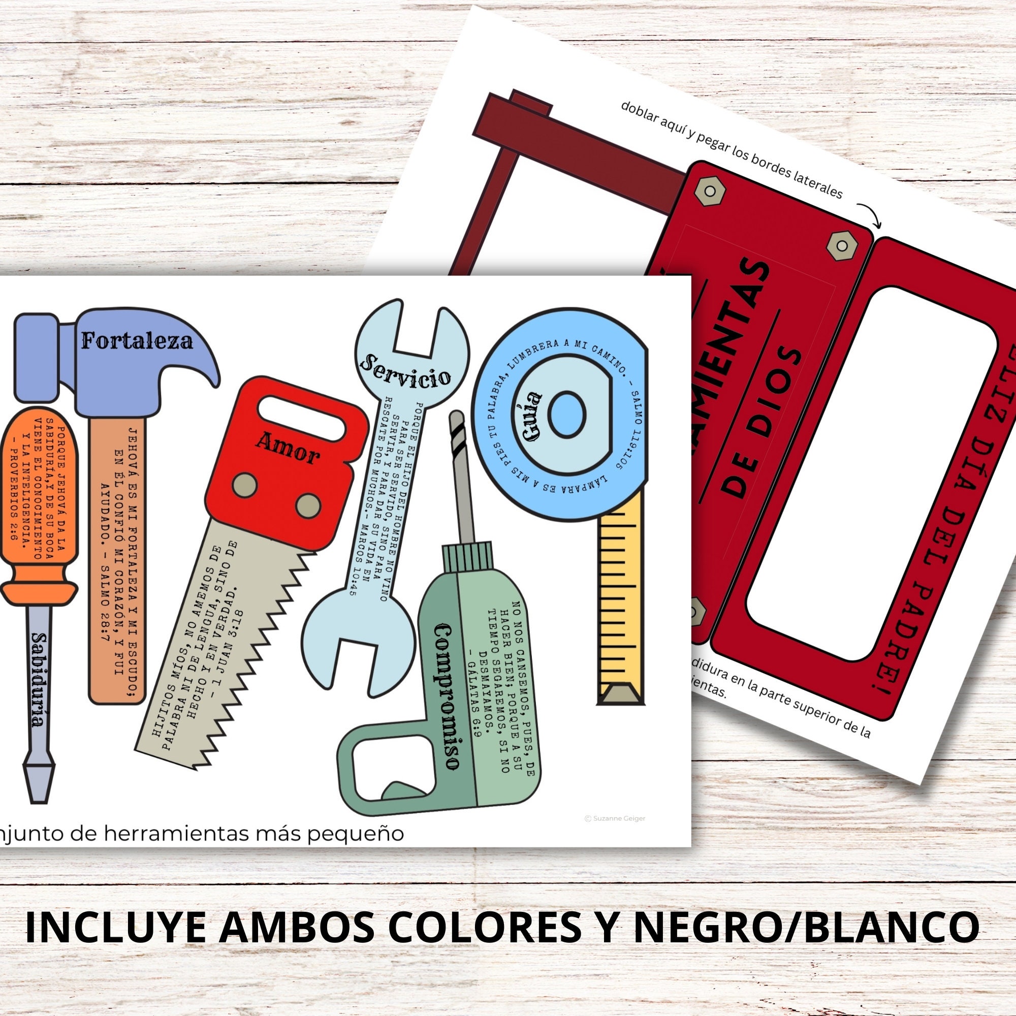 Toolbox for Dad Fathers Day Bible Craft Spanish, Sunday School Bible ...