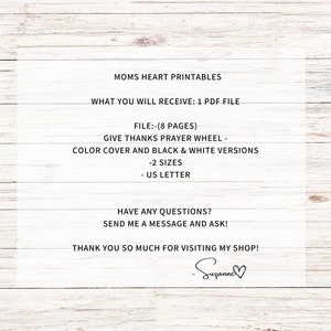 Give Thanks Thanksgiving Prayer Coloring Wheel, Sunday School Gratitude ...