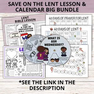 Lent Bible Lesson, Lent Preparation Lesson for Kids, Jesus 40 Days in ...