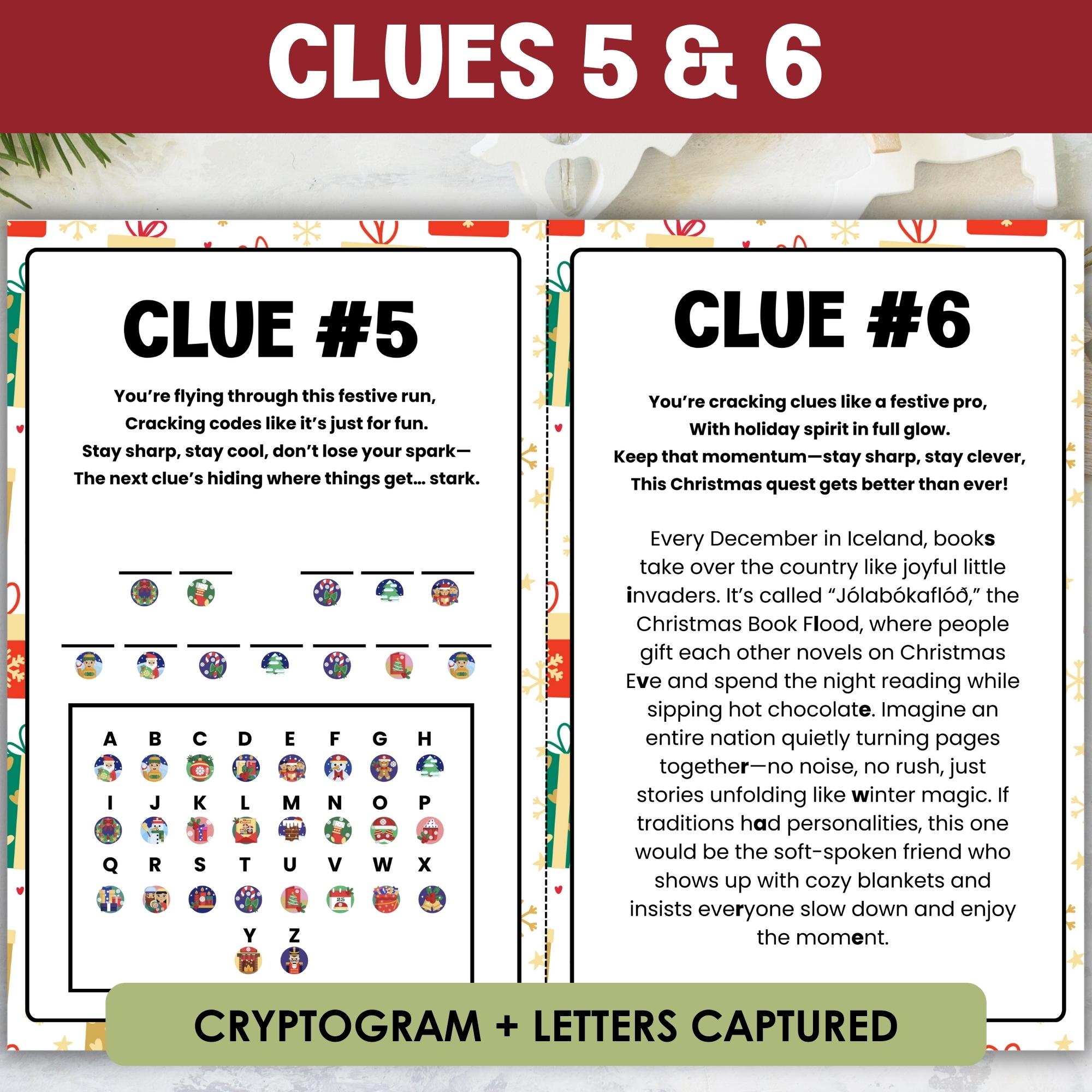 Teen Christmas Scavenger Hunt Printable, Indoor Holiday Treasure Hunt ...