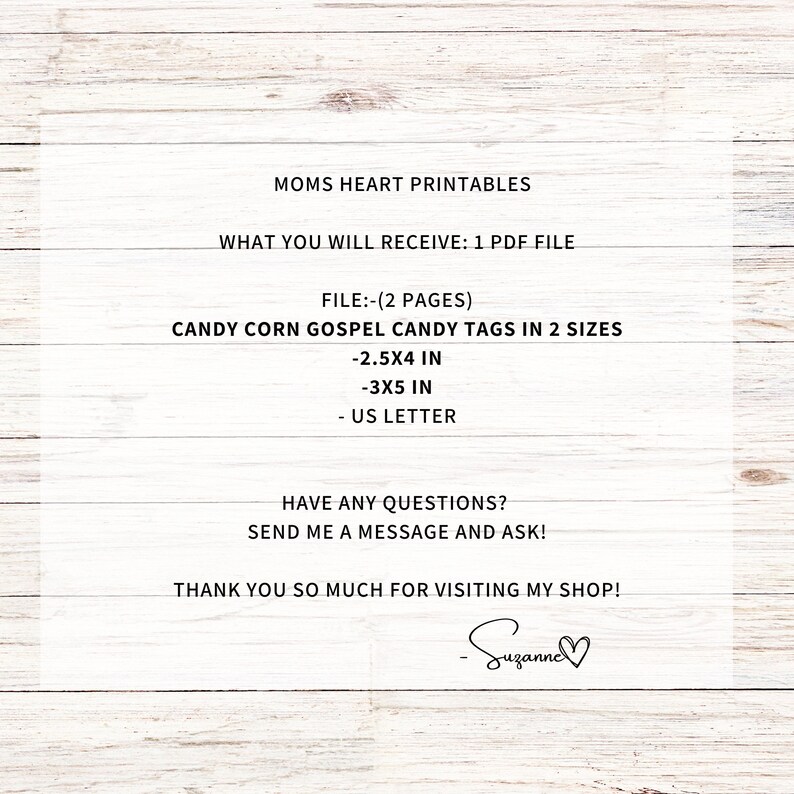 Christian Halloween Candy Corn Gospel Treat Tag Printable Poem, Candy ...