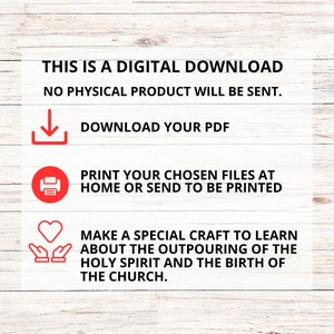 Pentecost Holy Spirit Comes Bible Wheel Craft Sunday School Lesson for ...