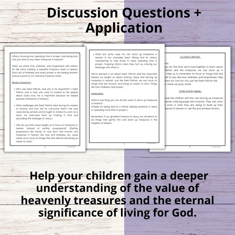 Store up Treasures in Heaven Sunday School Bible Lesson for Kids, St ...