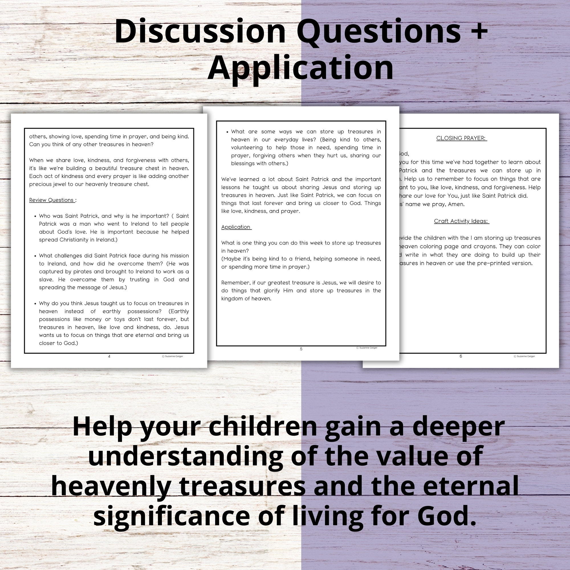 Store up Treasures in Heaven Sunday School Bible Lesson for Kids, St ...