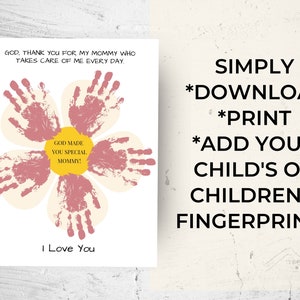 Mom Handprint Craft Sunday School Mothers Day Handprint Art Activity ...