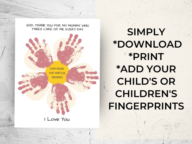 Mom Handprint Craft Sunday School Mothers Day Handprint Art Activity ...