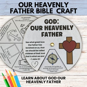 God Our Heavenly Father Bible Wheel Craft Lesson, Fathers Day Bible ...