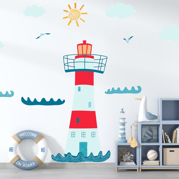 Lighthouse Wall Decal - Etsy
