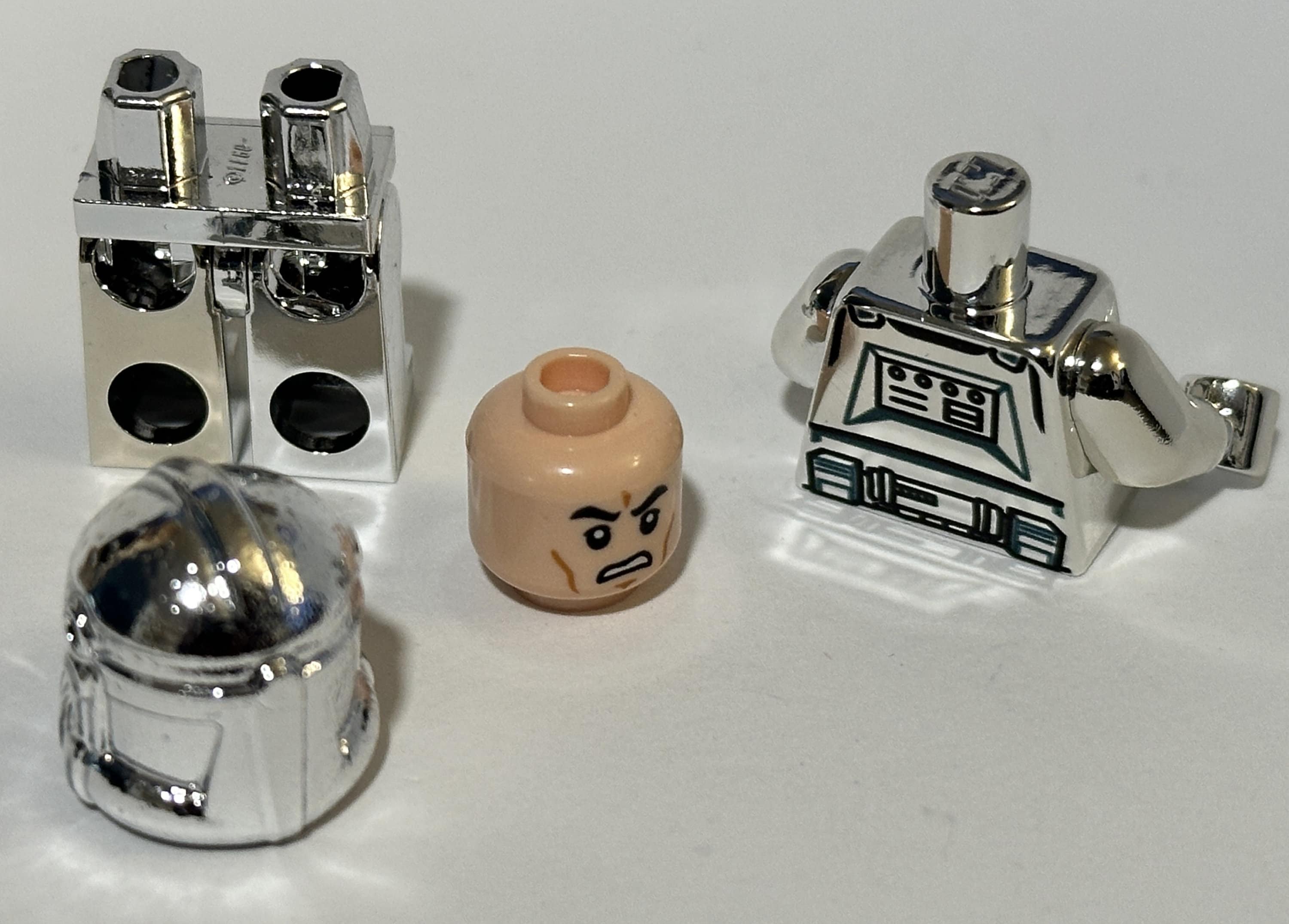 Lego Star Wars CHROME SILVER Clone Trooper Custom Minifigure ...