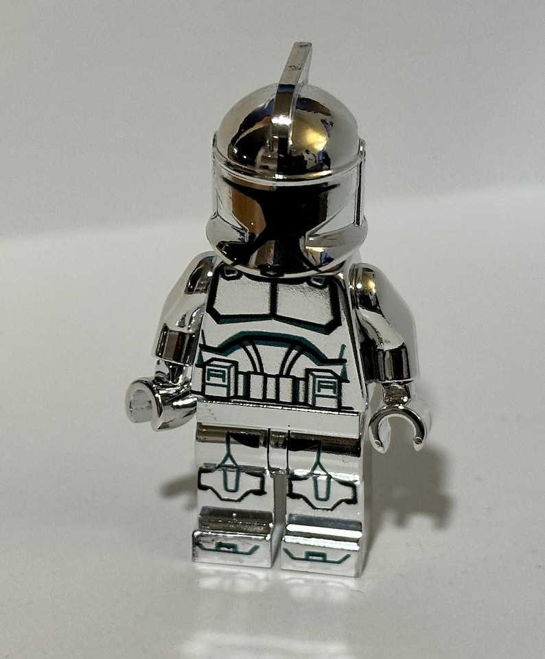 Lego Star Wars SILVER CHROME Clone Trooper Clone Wars Stormtrooper ...