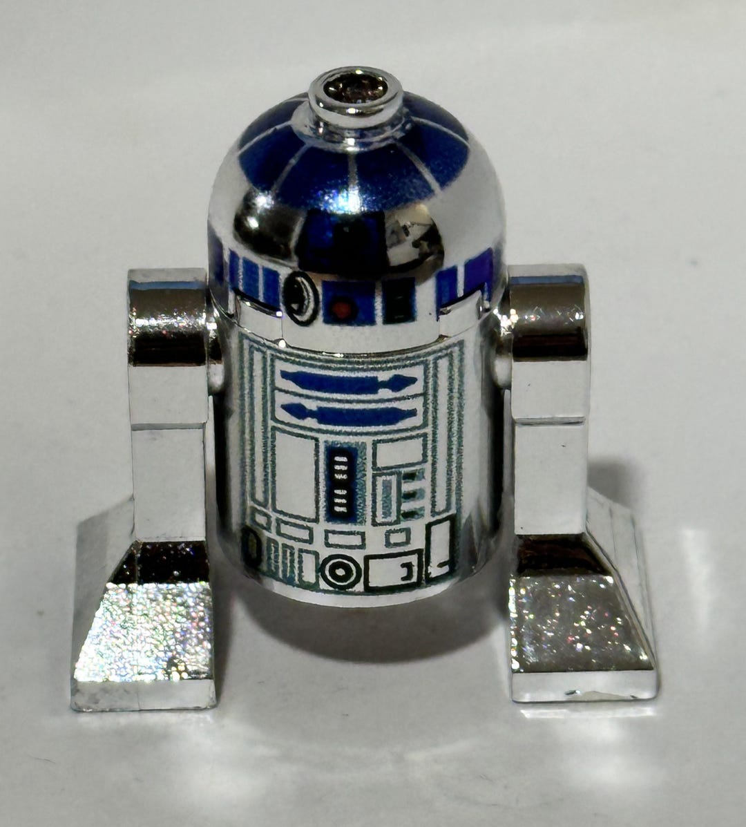 Lego Star Wars R2-D2 Custom SILVER Chrome Minifigure Mini Fig PRINTED ...