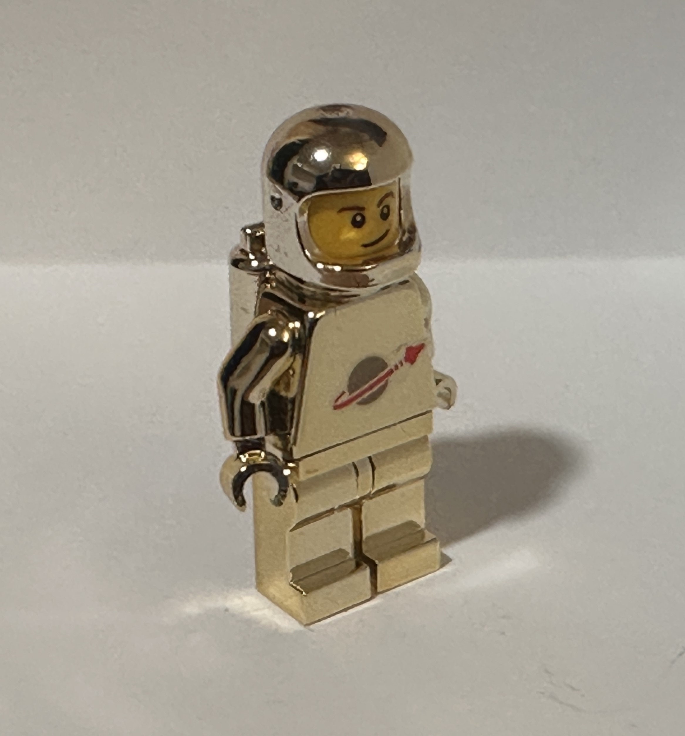 Lego Spaceman Space Chrome Gold Minifigure Benny VERY RARE - Etsy