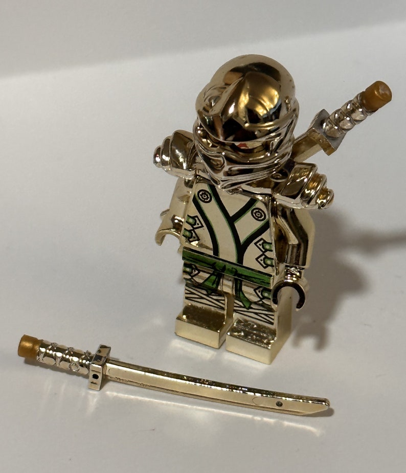 Lego Ninjago CHROME GOLD Custom Ninja Gold Warrior Kai Lloyd - Etsy