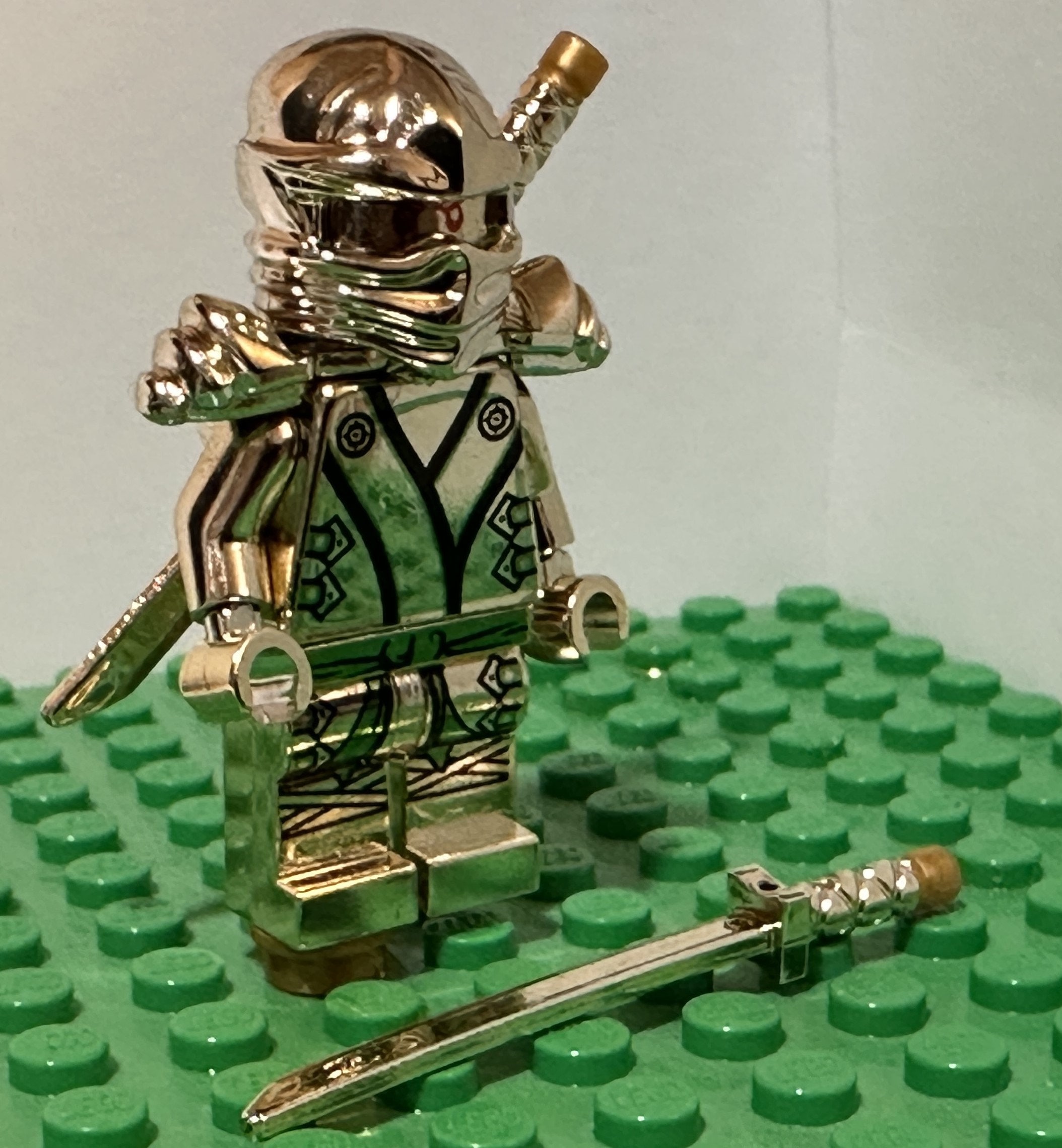 Lego Ninjago CHROME GOLD Custom Ninja Gold Warrior Kai Lloyd Final ...