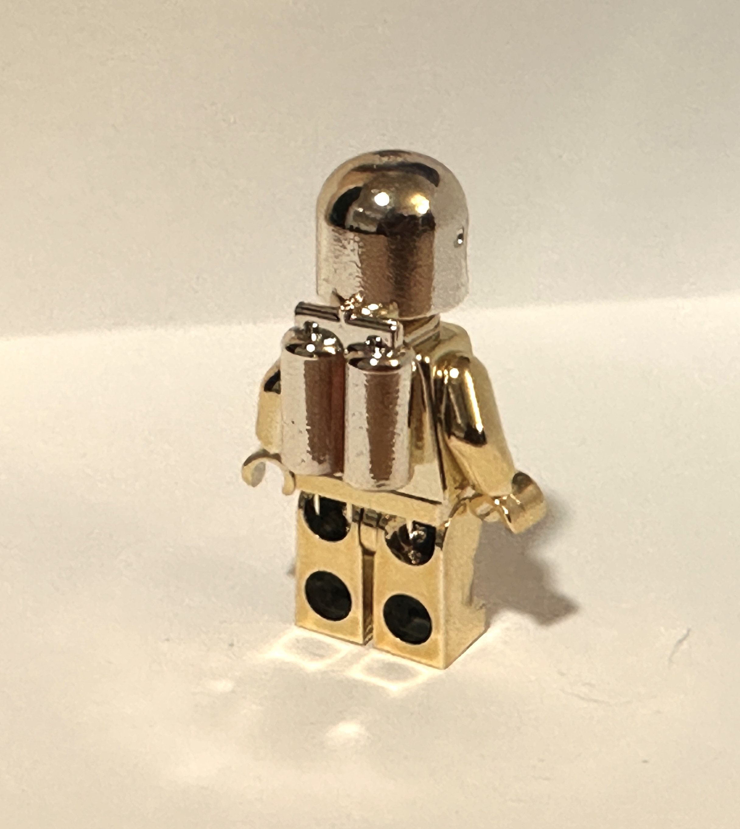 Lego Spaceman Space Chrome Gold Minifigure Benny VERY RARE - Etsy