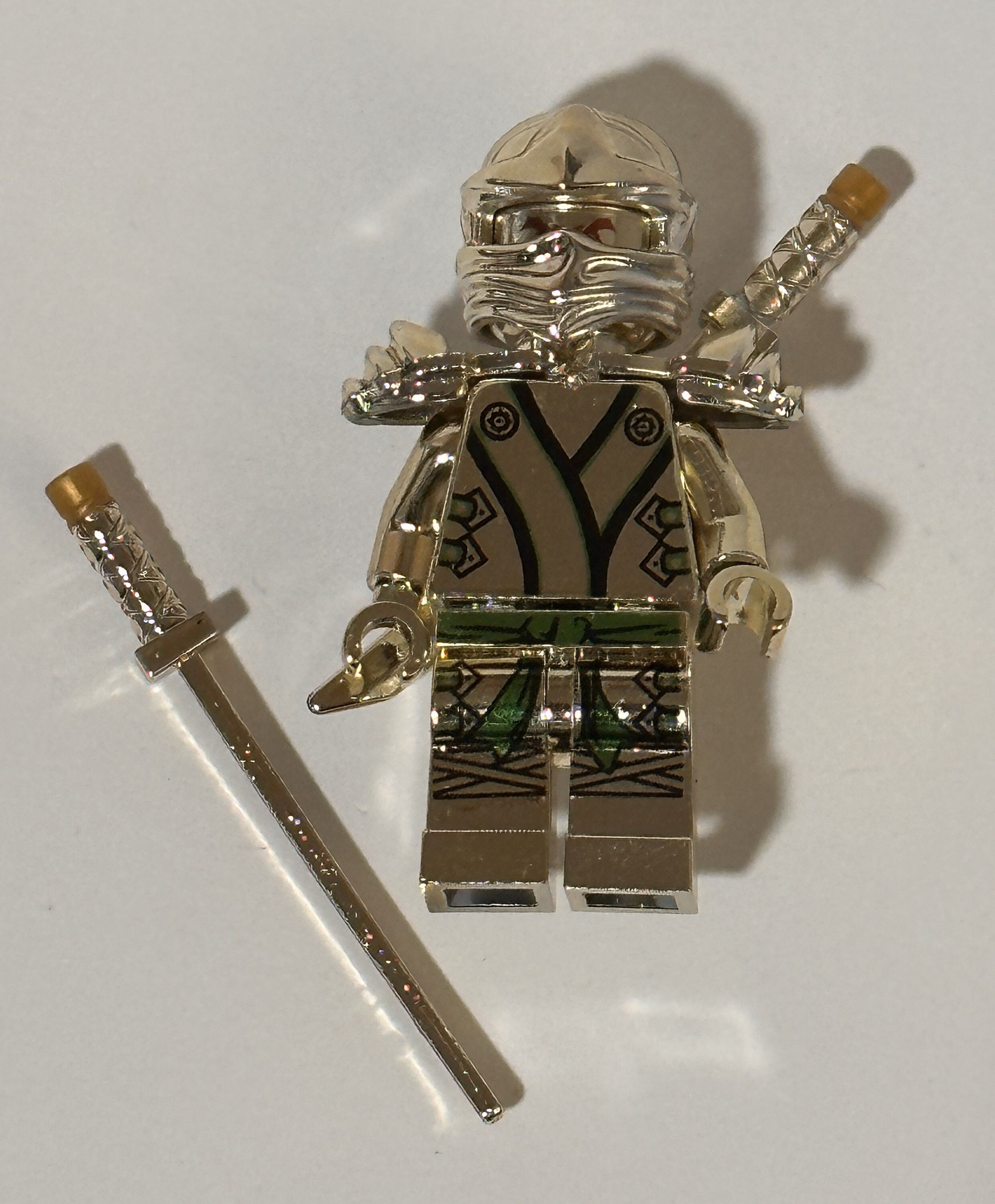 Lego Ninjago CHROME GOLD Custom Ninja Gold Warrior Kai Lloyd Final ...