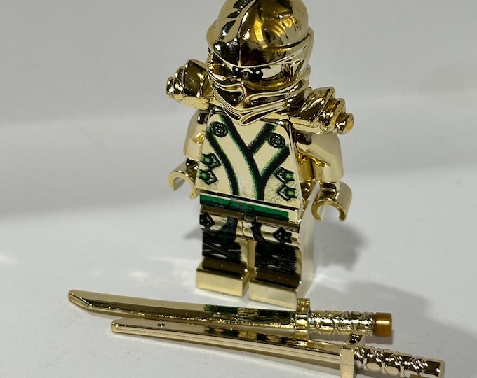 Lego Ninjago CHROME GOLD Custom Ninja Gold Warrior Kai Lloyd Final ...