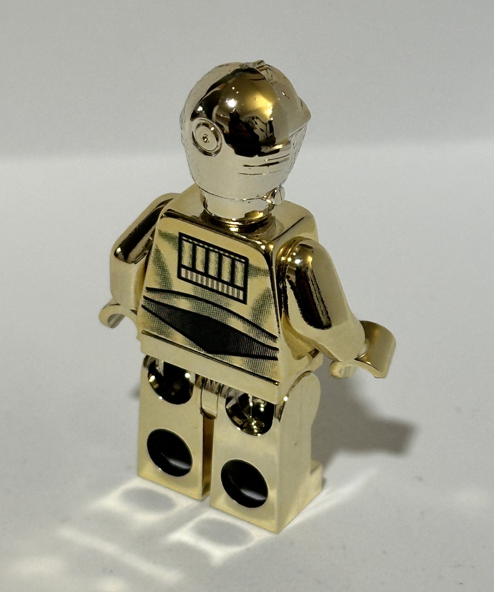 LEGO Star Wars Custom Gold Chrome C-3PO LEGO® Minifigure - UV Printed ...