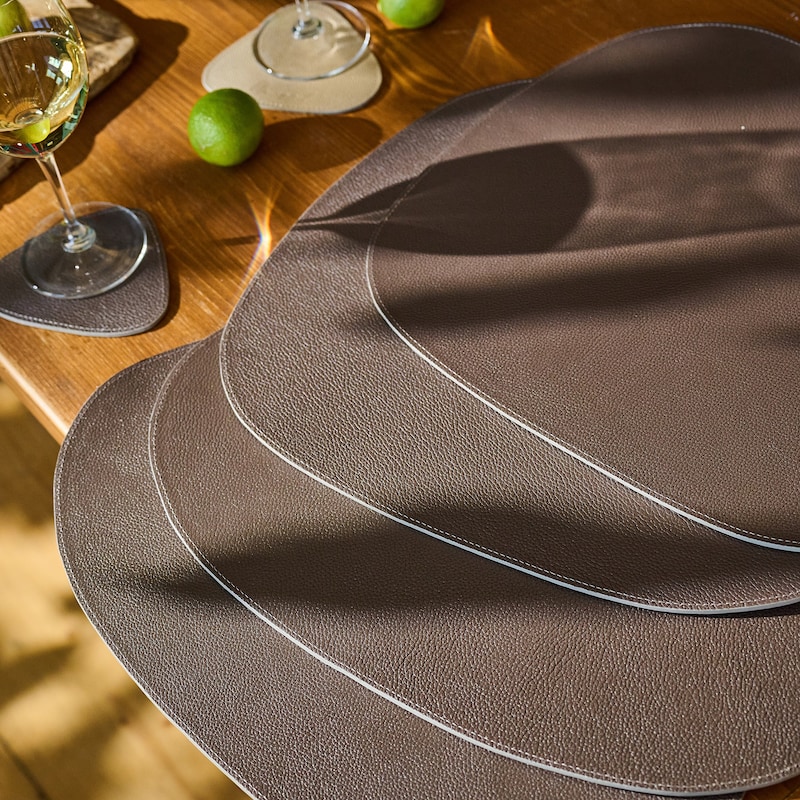 Leather Placemats Table - Etsy