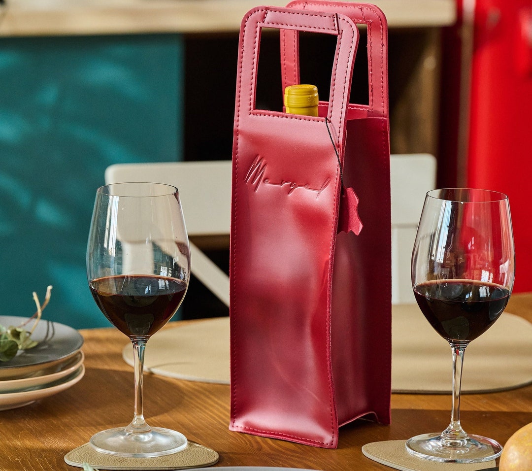 Handcrafted Wine Carrier, Whiskey Lover Gift, Wine Bottle Decor ...