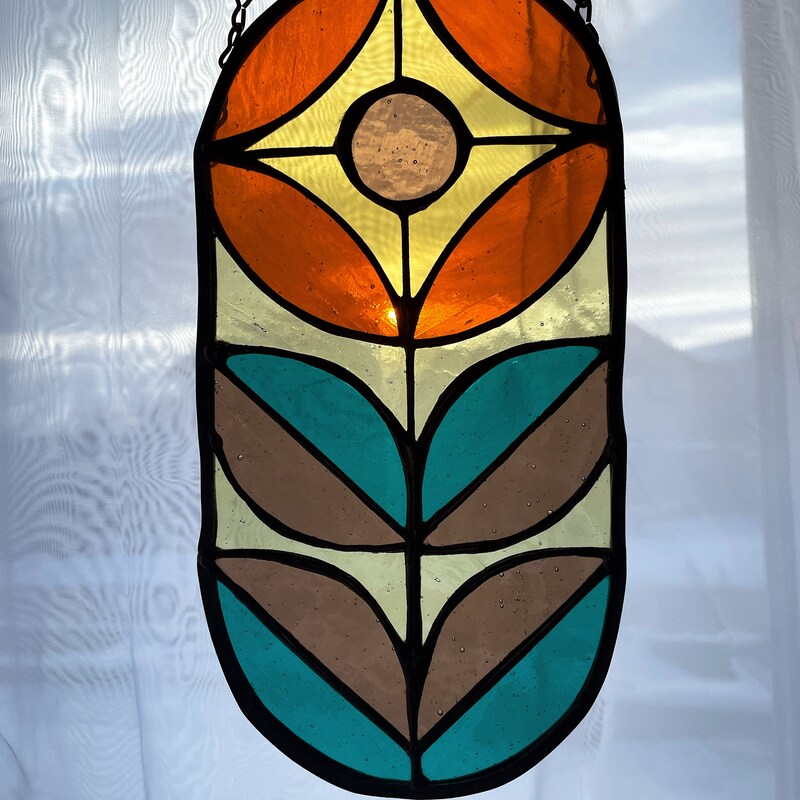 70s Stained Glass - Etsy