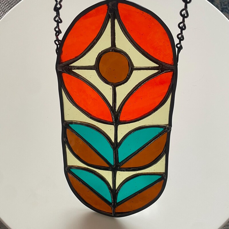 70s Stained Glass - Etsy