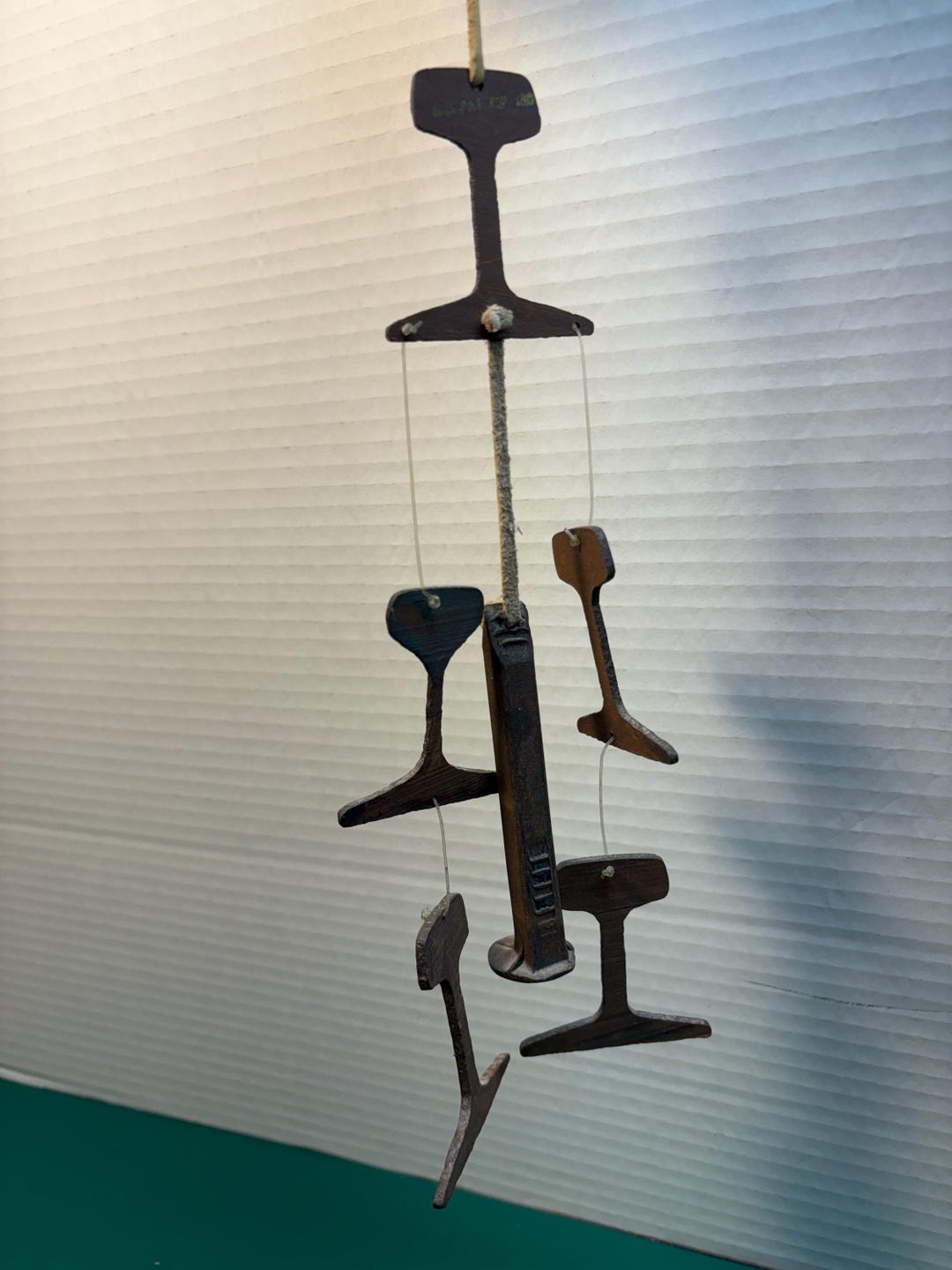 Railroad Wind Chime Metal Knick Knack Pieces Tour Stop Collectible - Etsy