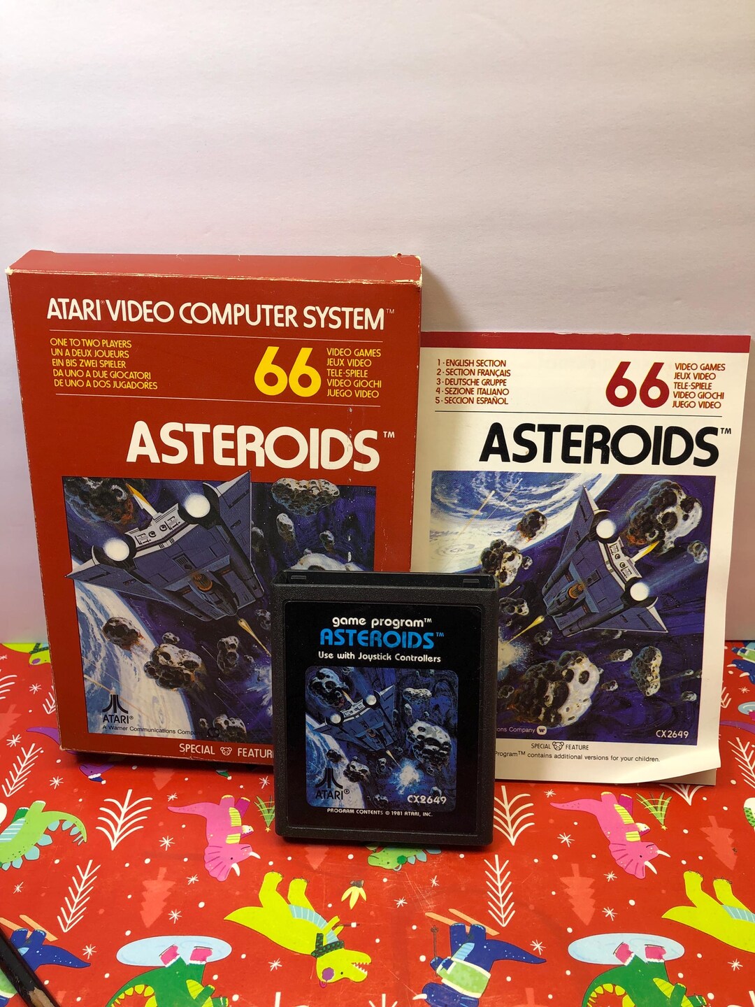 Asteroids Atari Game 1979 Game Manual and Box - Etsy