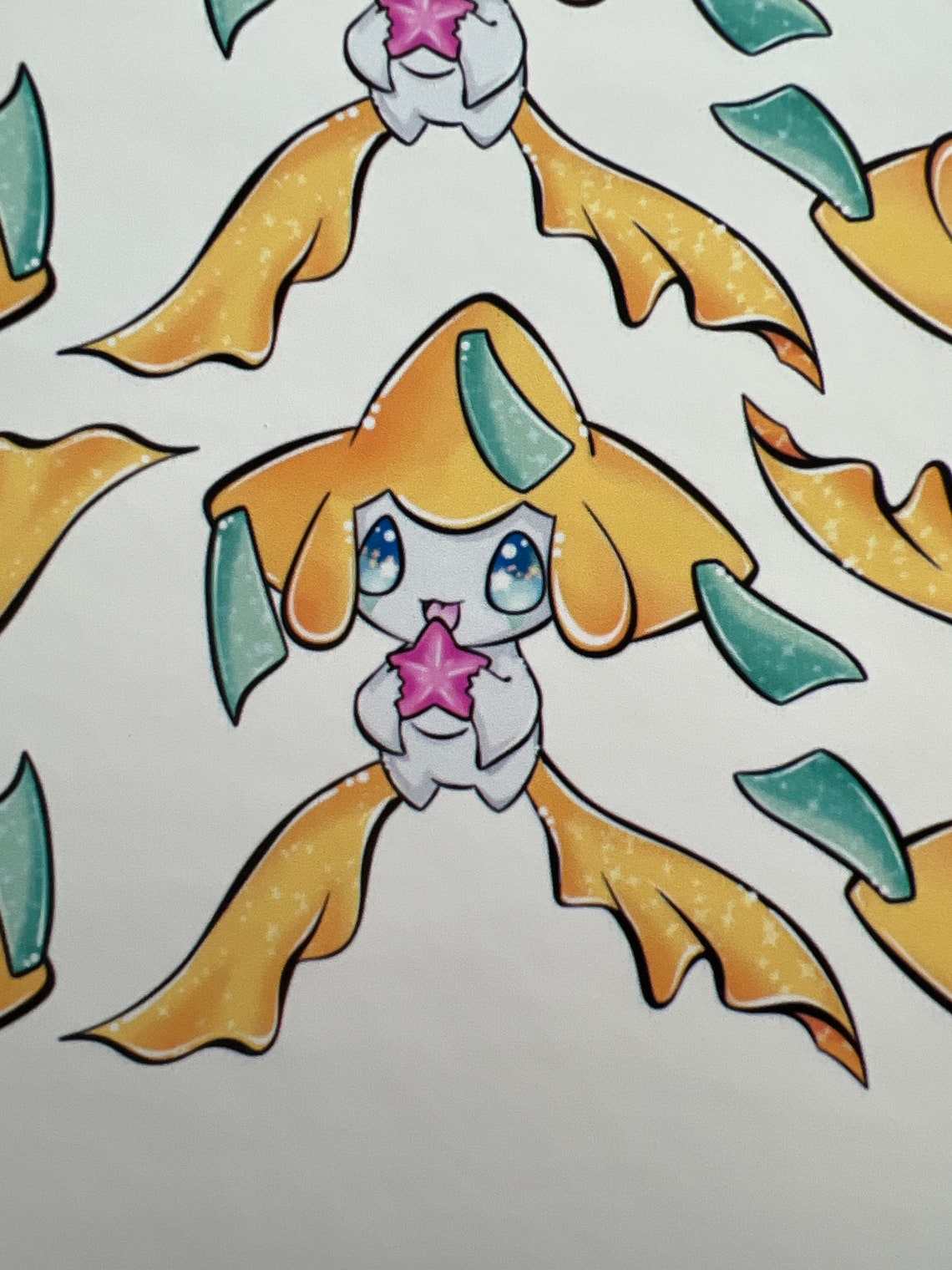 Legendary Shiny Holographic Pokemon Jirachi Sticker - Etsy