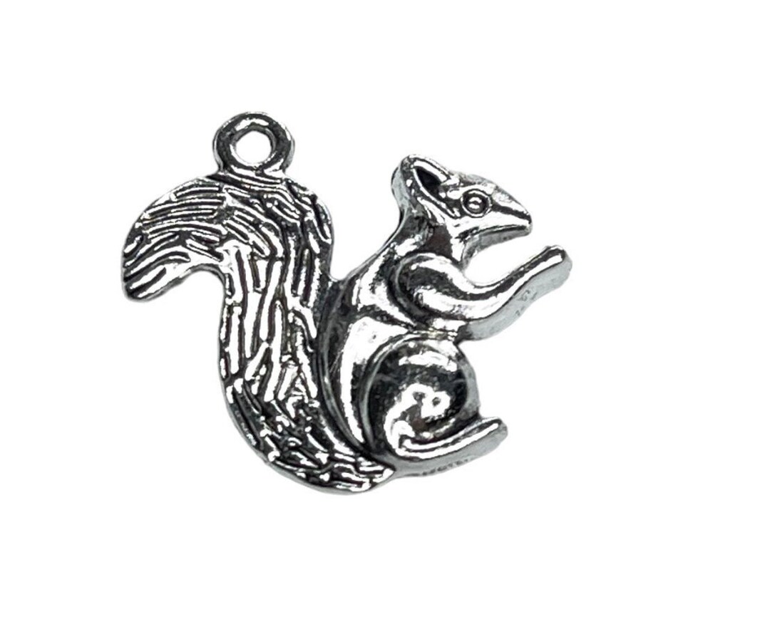 3 - Squirrel Charms #1296 ••••• - Etsy