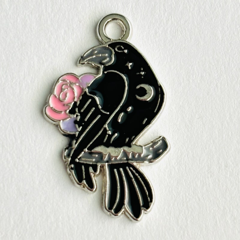 Crow Charm - Etsy