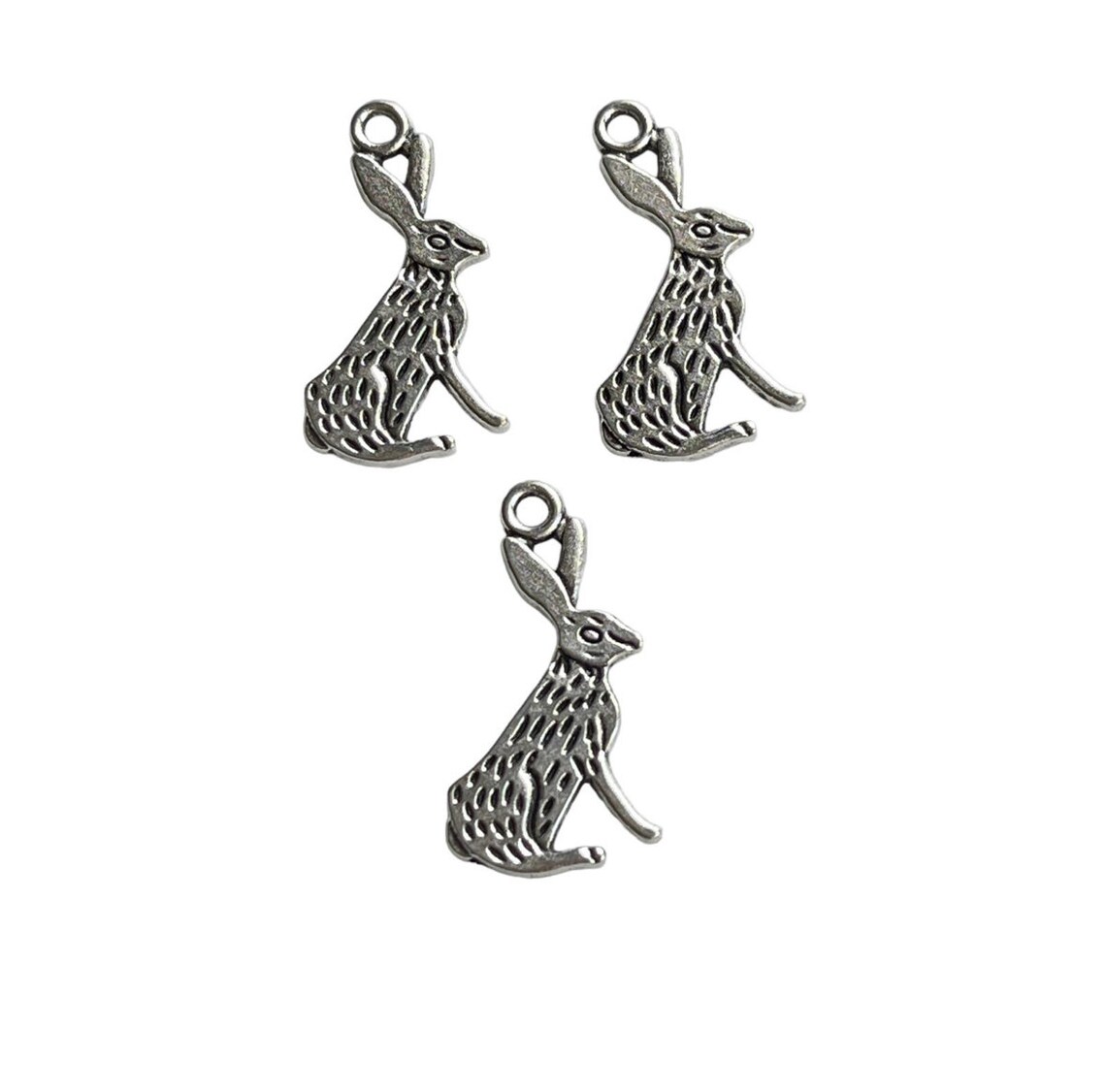 3 - Rabbit Charms #406 ••••• - Etsy