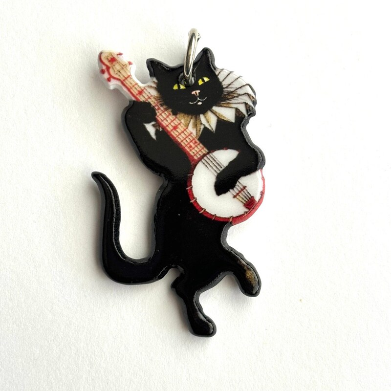 Banjo Cat - Etsy