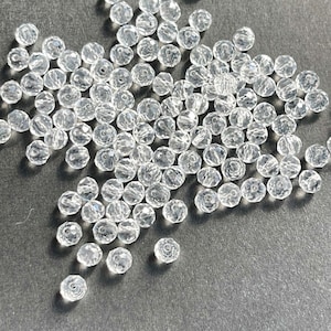 100 - 4mm Clear Rondelle Crystal Beads #1142 ••••• - Etsy