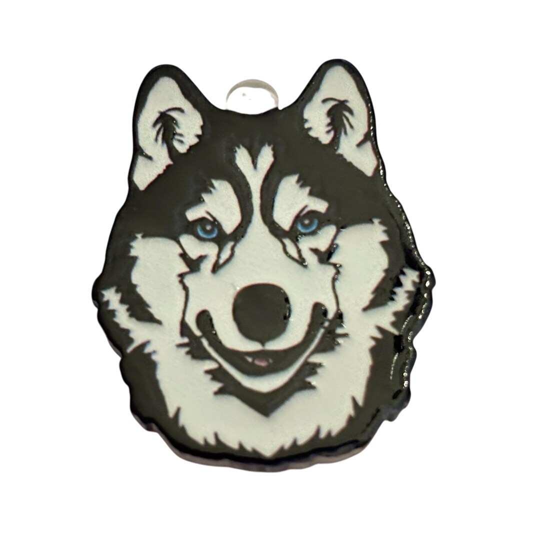 2 - Acrylic Husky Dog Charms #6720 ••••• - Etsy