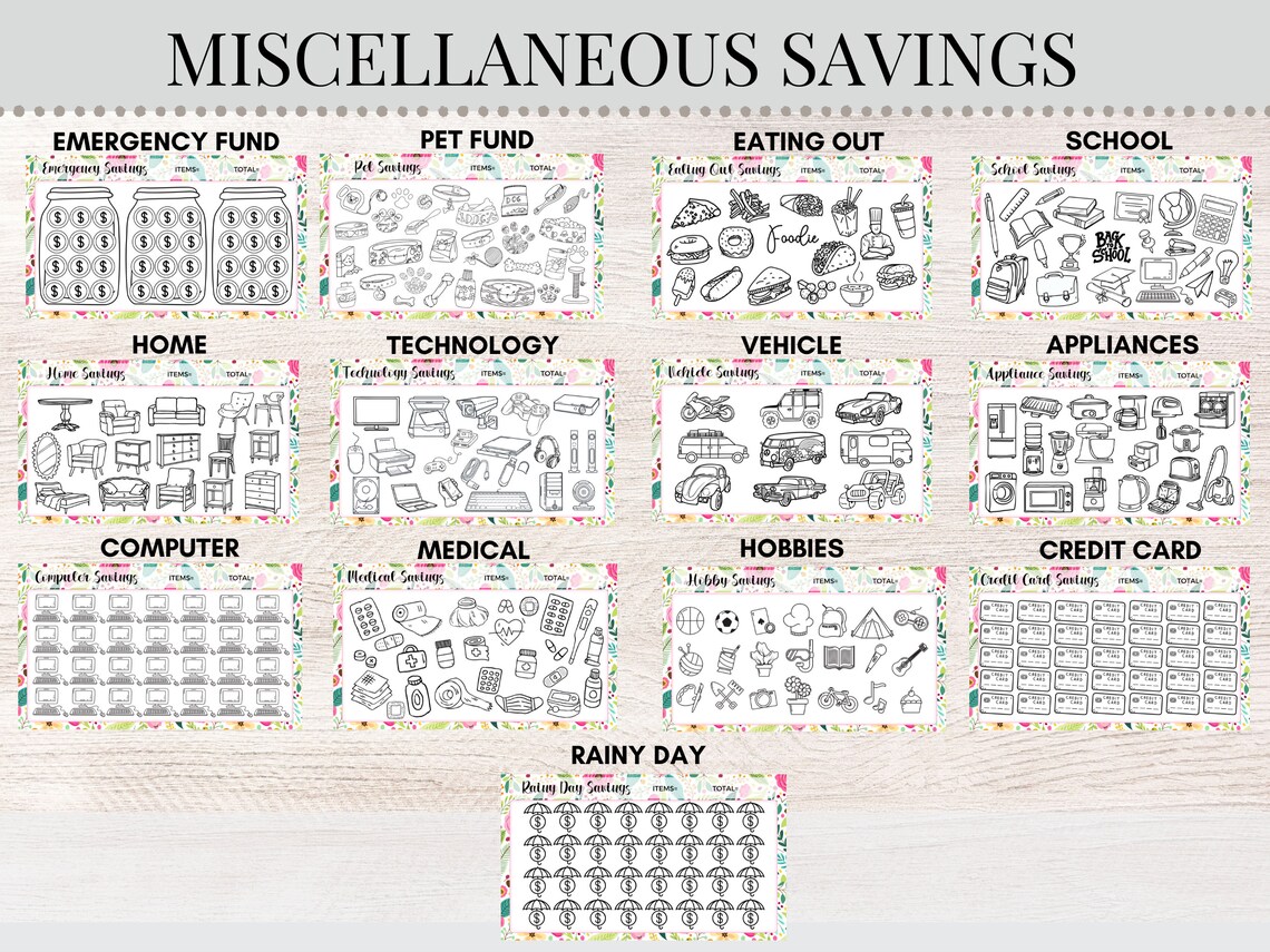 A6 Savings Challenge Savings Challenge Bundle Savings - Etsy