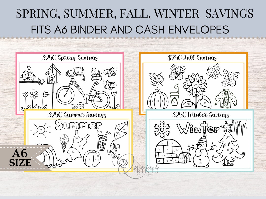 4 Seasons Savings | Spring | Summer | Fall | Winter | A6 Savings ...