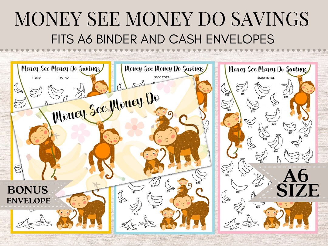 Money See Money Do | Savings Challenge | Savings Challenge Bundle ...