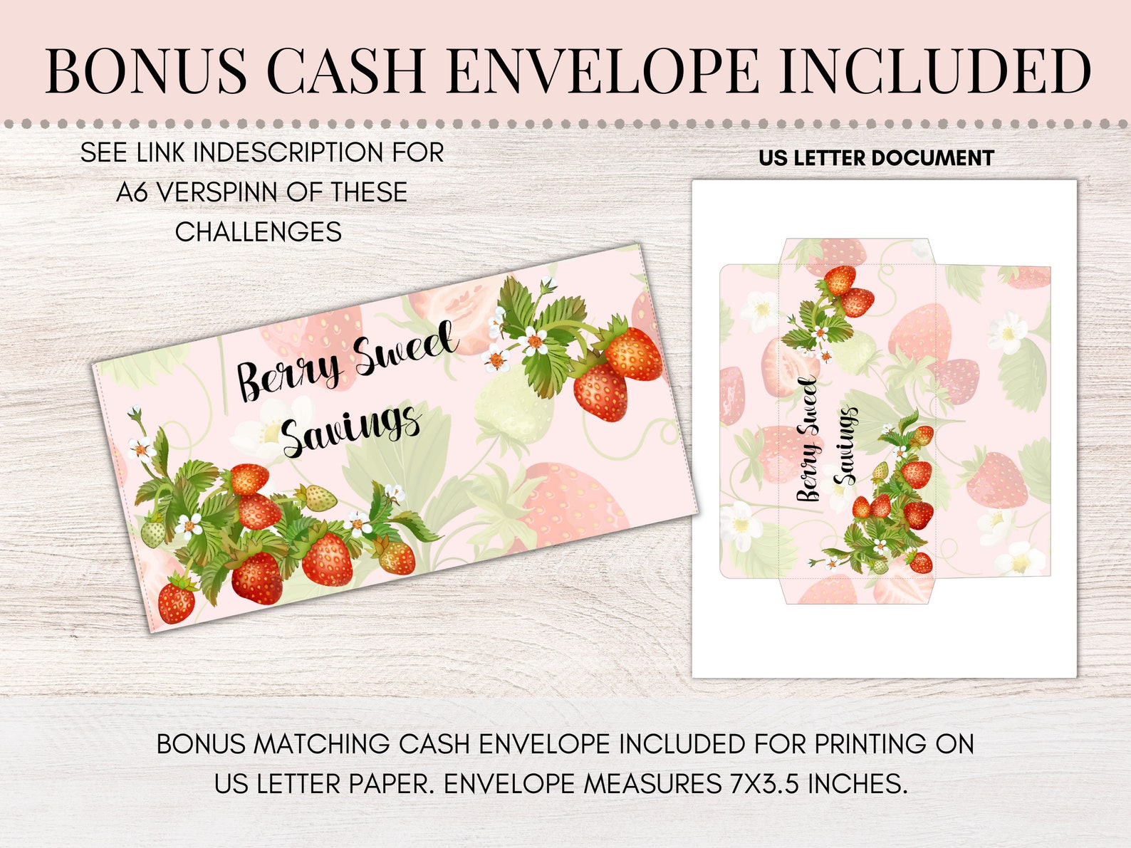 Berry Sweet Savings Challenge | Strawberry Savings Tracker | Savings ...