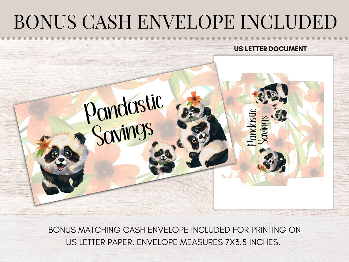 Pandastic Savings Challenge Savings Challenge Savings - Etsy