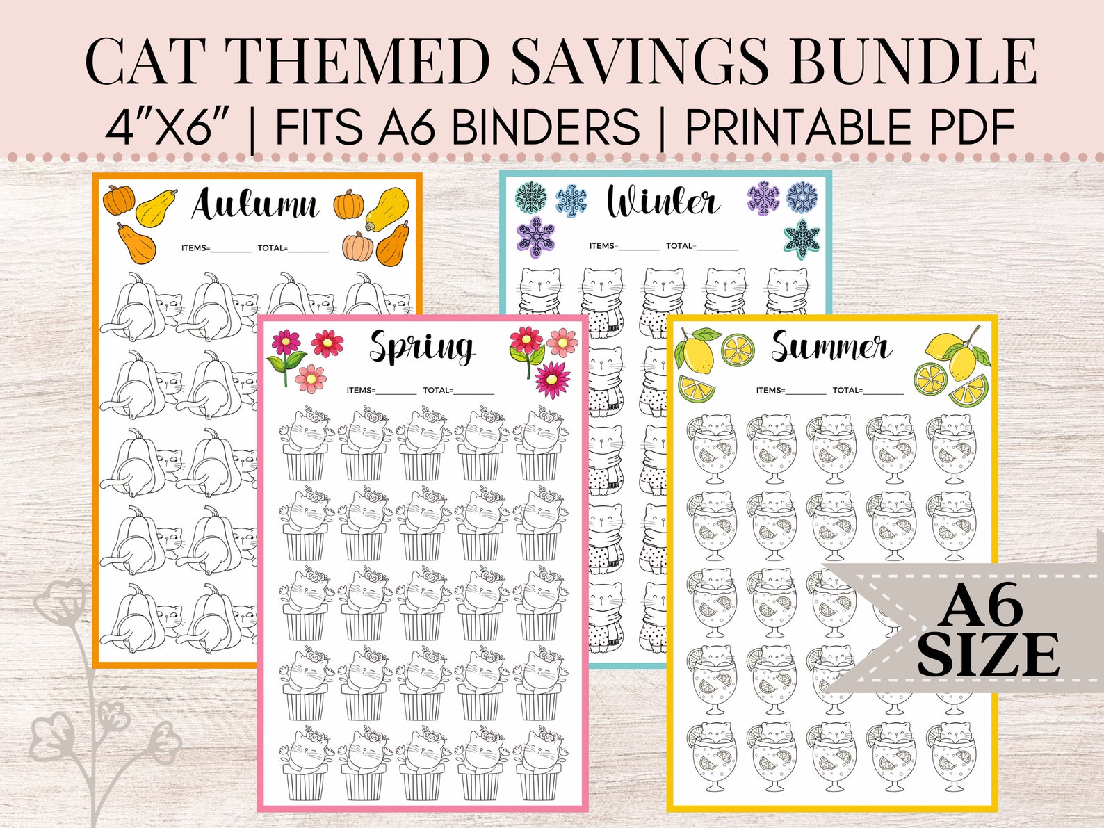 Seasons Savings Challenge Savings Challenge Bundle Savings - Etsy