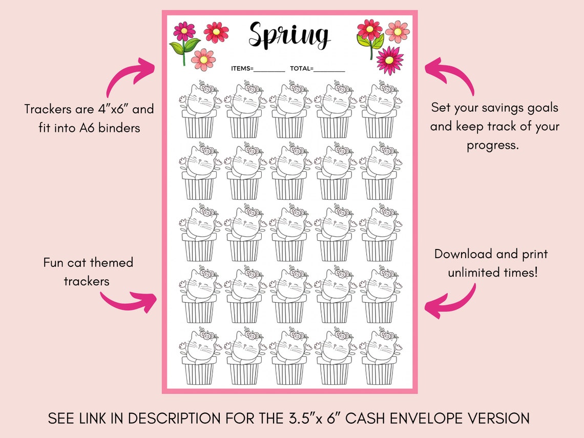 Seasons Savings Challenge Savings Challenge Bundle Savings - Etsy