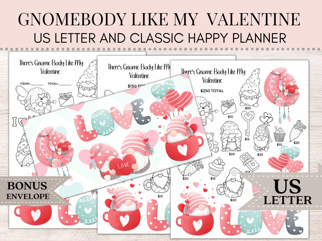 Gnome-body Like My Valentine | Gnome Savings Challenge | Valentine’s ...
