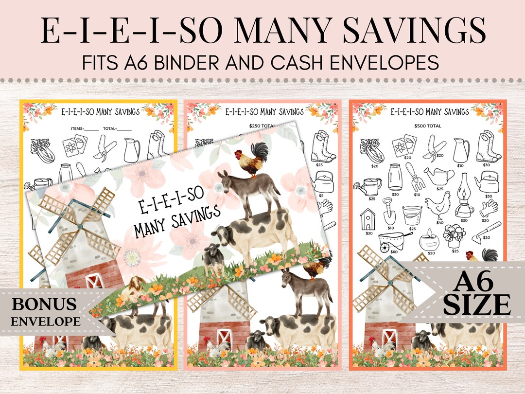 E-I-E-I-SO Many Savings | Farm Savings Challenge | A6 Savings Challenge ...