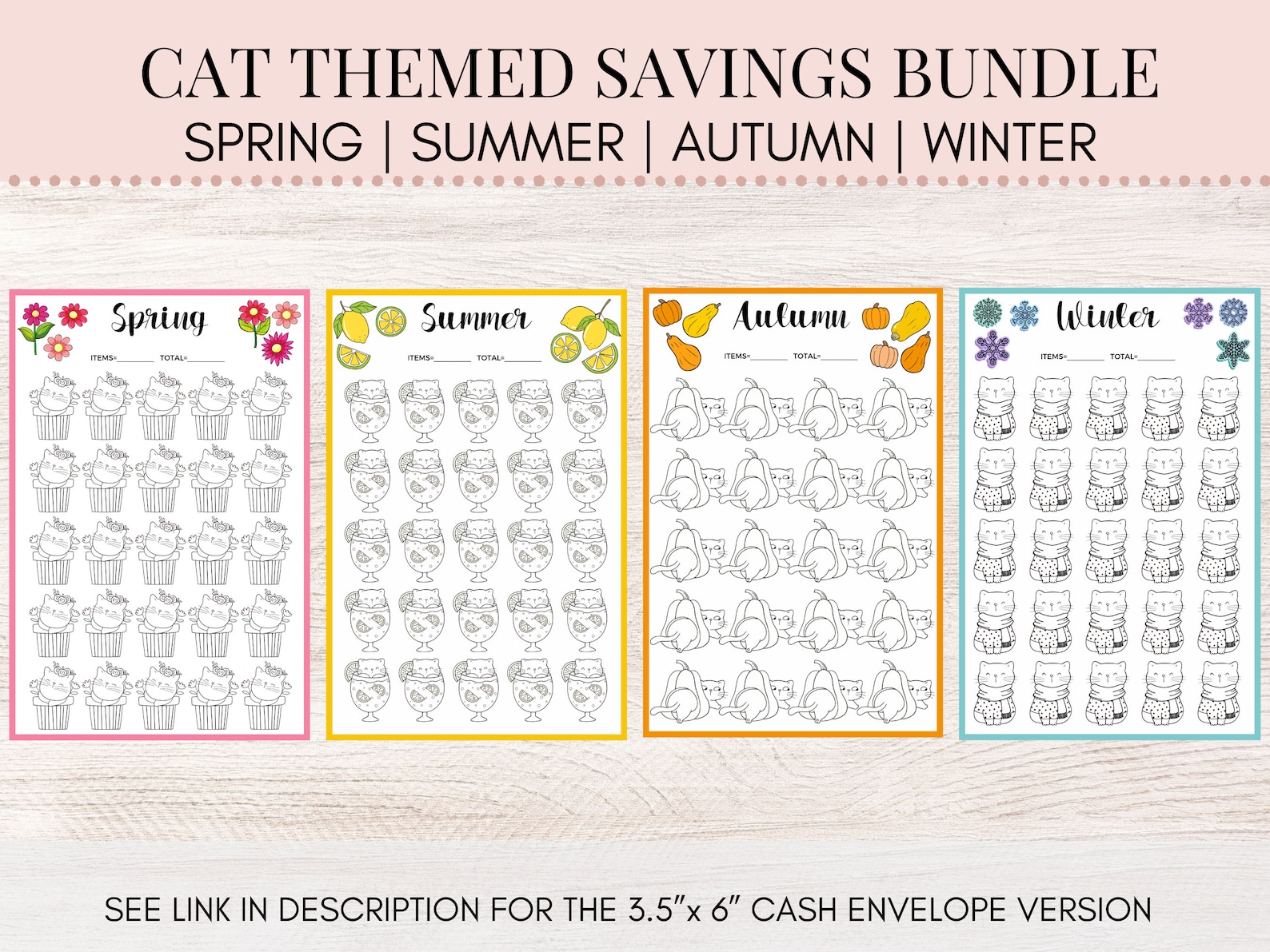 Seasons Savings Challenge Savings Challenge Bundle Savings - Etsy