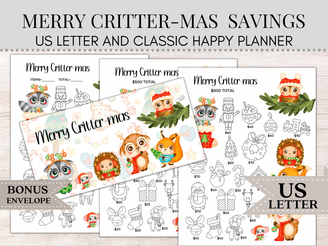 Merry Critter-mas Savings | Christmas Savings Challenge | Savings ...