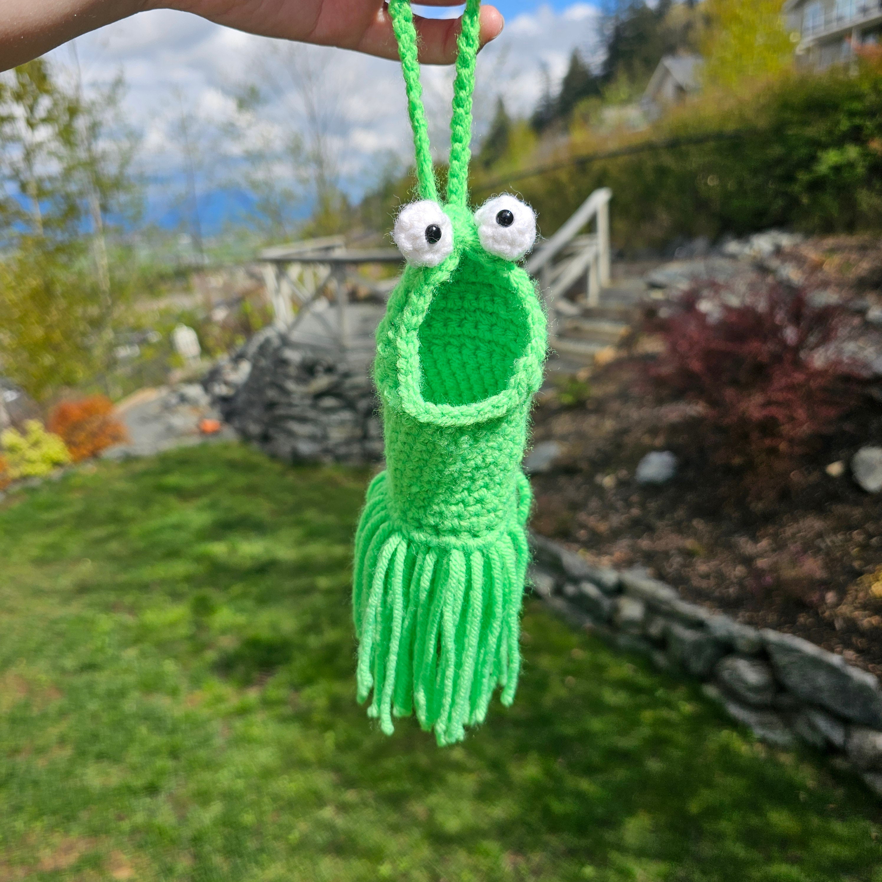 Mini Crochet Yip Yip Alien Hanging Holder Basket - Etsy