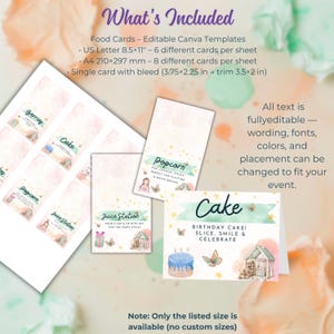 Editable Food Tent Cards (canva Template) – Buffet Labels, Place Card ...