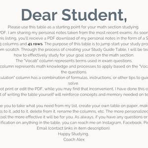 ACT Math & SAT Math Study Guide - Etsy